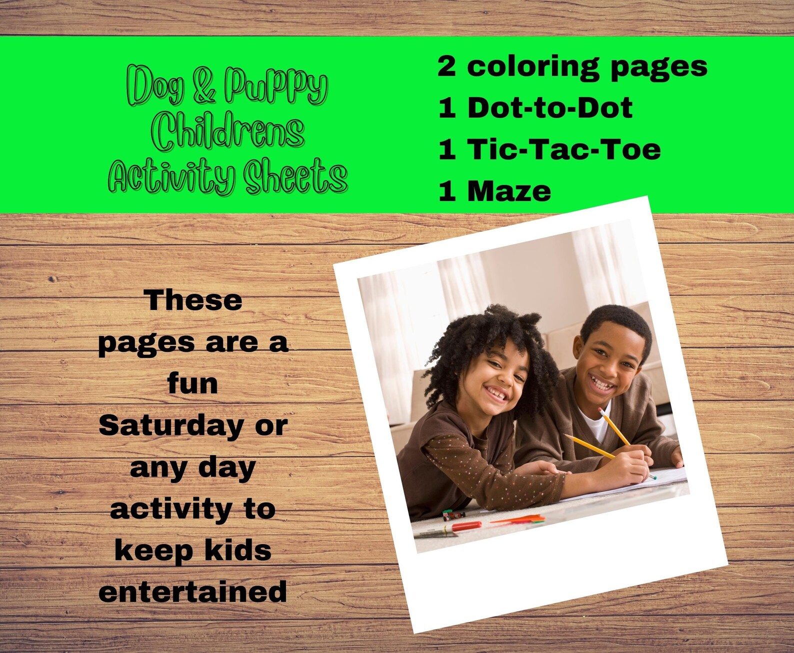 Dog and Puppy Themed Activity Sheets for Kids or Anyone Who Loves Dogs ...