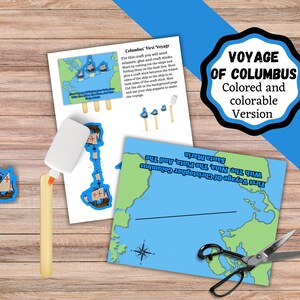 Columbus First Voyage Kids Craft. Ship Puppets for Columbus Day ...