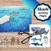Printable Shark Themed Activity Pages. Shark Word Search, Shark Cut and ...