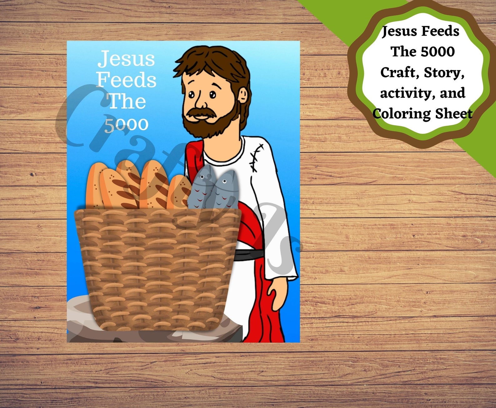 Jesus Feeds the 5000, Printable Bible Craft, Story and Activity Pages ...