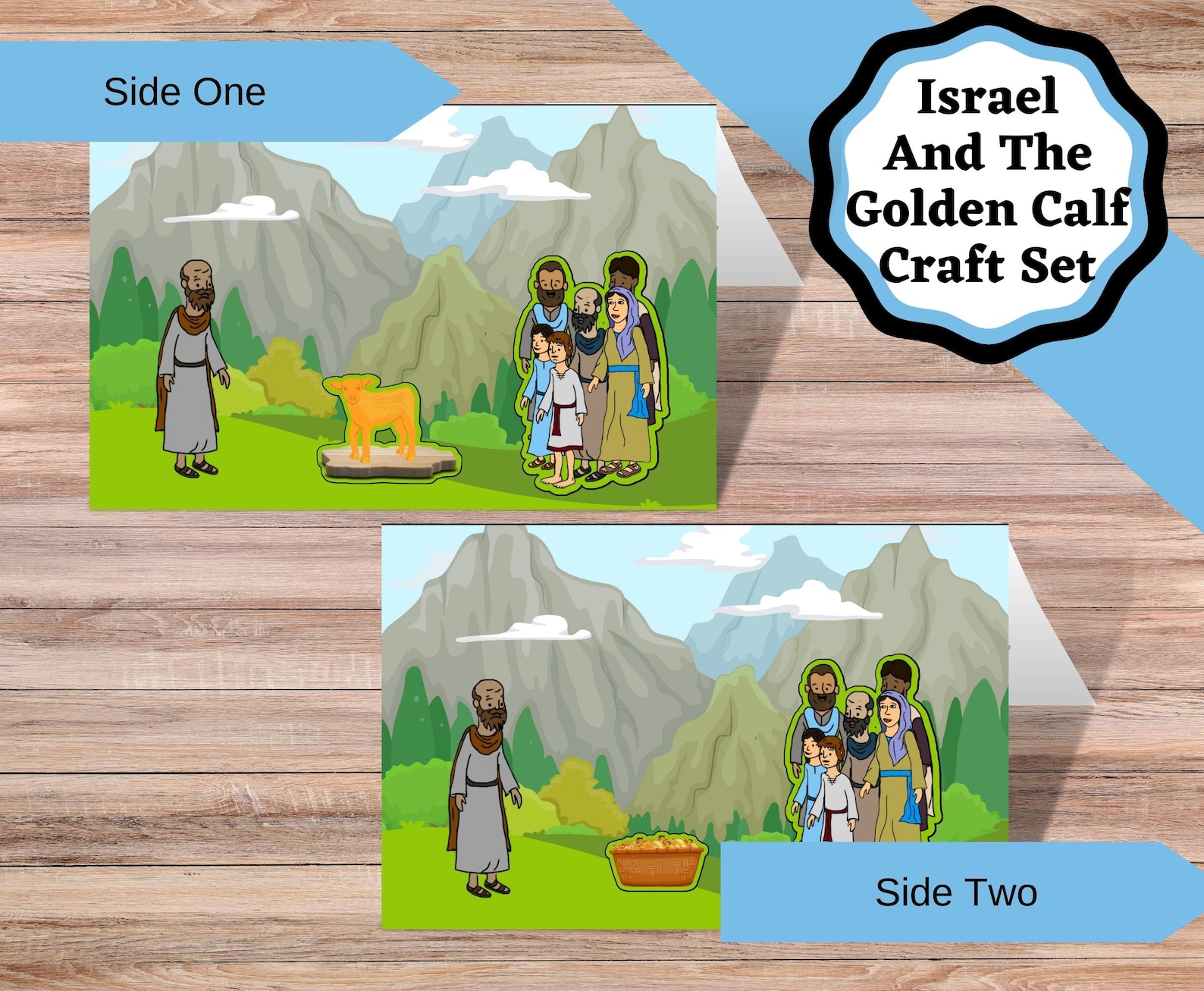Printable Children of Israel and the Golden Calf Craft Set. Aaron ...