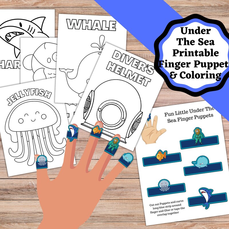 Shark Finger Puppet - Etsy