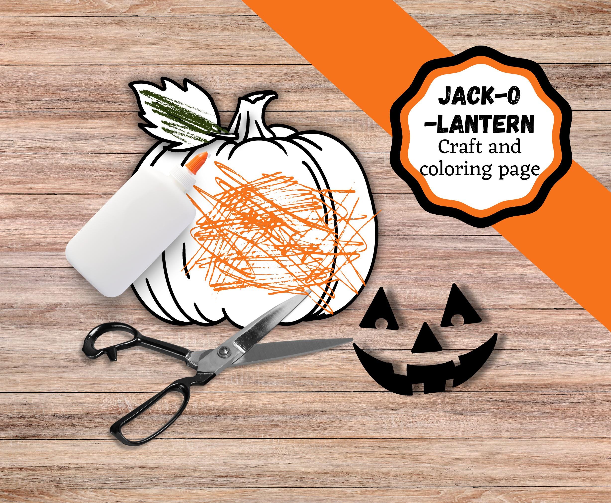 Jack-o-lantern Craft, Printable Pumpkin/jack-o-lantern Craft That is ...