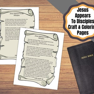 Printable Jesus Appears to His Disciples, Jesus Appears in a Locked ...