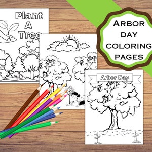 Printable Arbor Day Activity Pages, Coloring, Build a Tree, Learn About ...