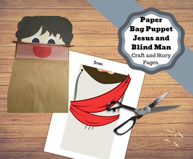 Printable Paper Puppets for the Story of Jesus Heals the Blind Man ...