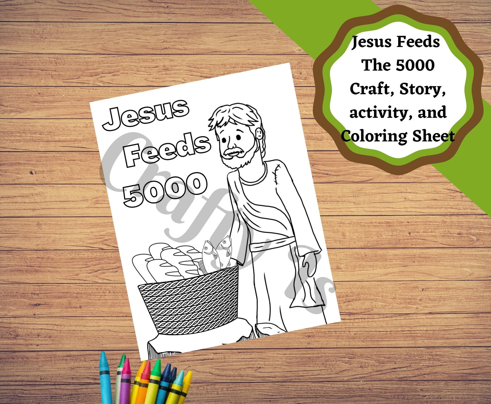 Jesus Feeds the 5000, Printable Bible Craft, Story and Activity Pages ...