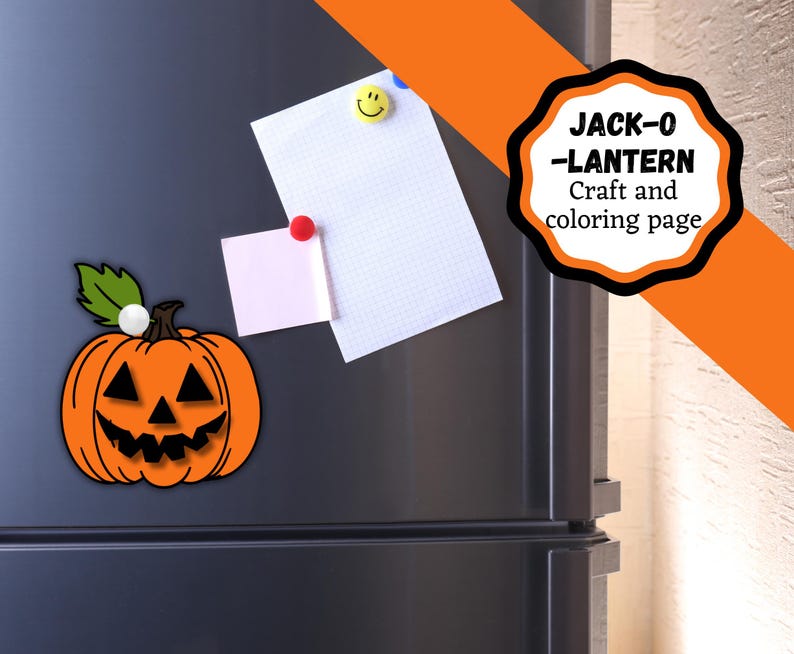 Jack-o-lantern Craft, Printable Pumpkin/jack-o-lantern Craft That is ...