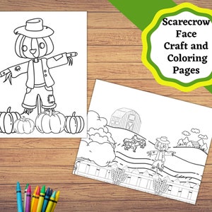 Scarecrow Face Fall Printable Craft. Easy Classroom Craft, Printable ...