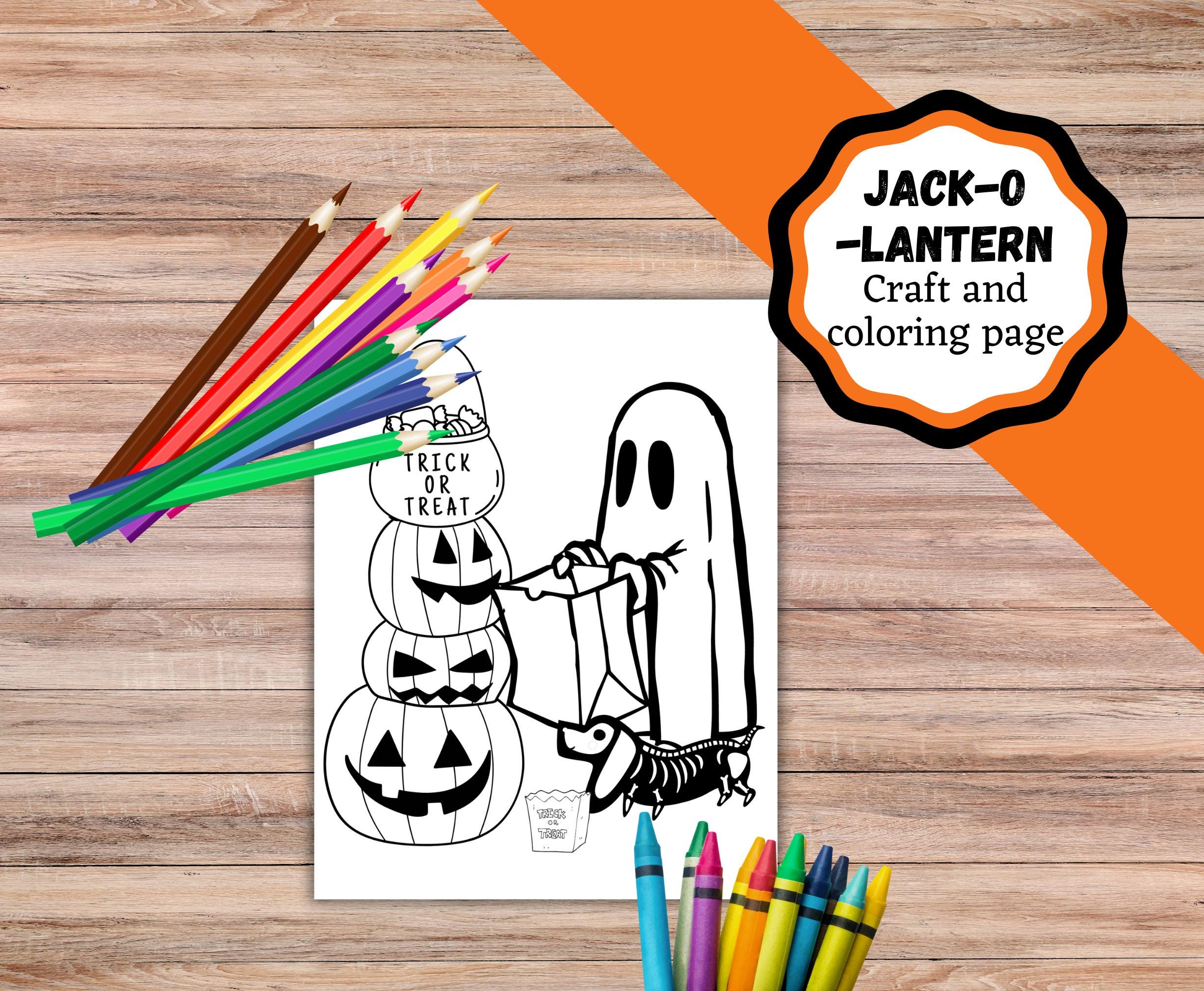Jack-o-lantern Craft, Printable Pumpkin/jack-o-lantern Craft That is ...