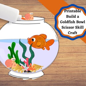 Printable Build a Fish Bowl. Kids Craft Printable Goldfish Bowl ...