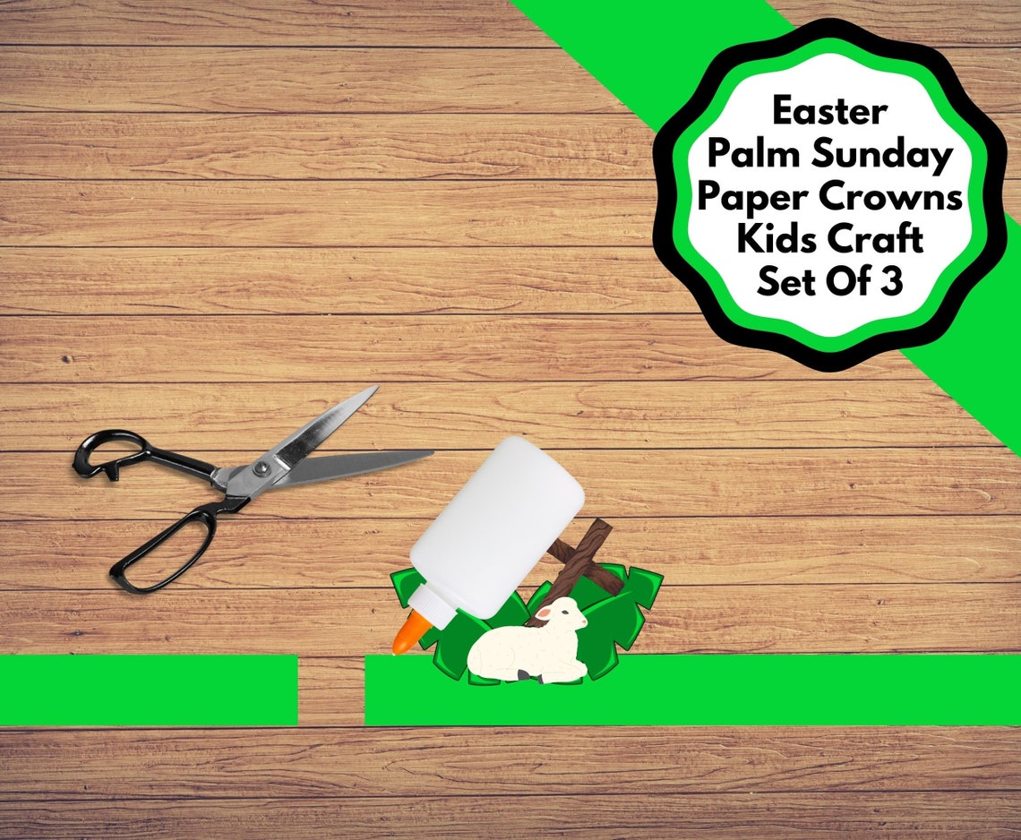 Printable Easter and Palm Sunday Paper Crowns for Kids, Paper Crown ...
