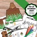 Printable Pop-up Groundhog Craft, Large Colored and Colorable Pop-up ...