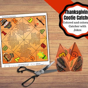 Thanksgiving Cootie Catcher, Fun Fall Craft With Thanksgiving Facts ...