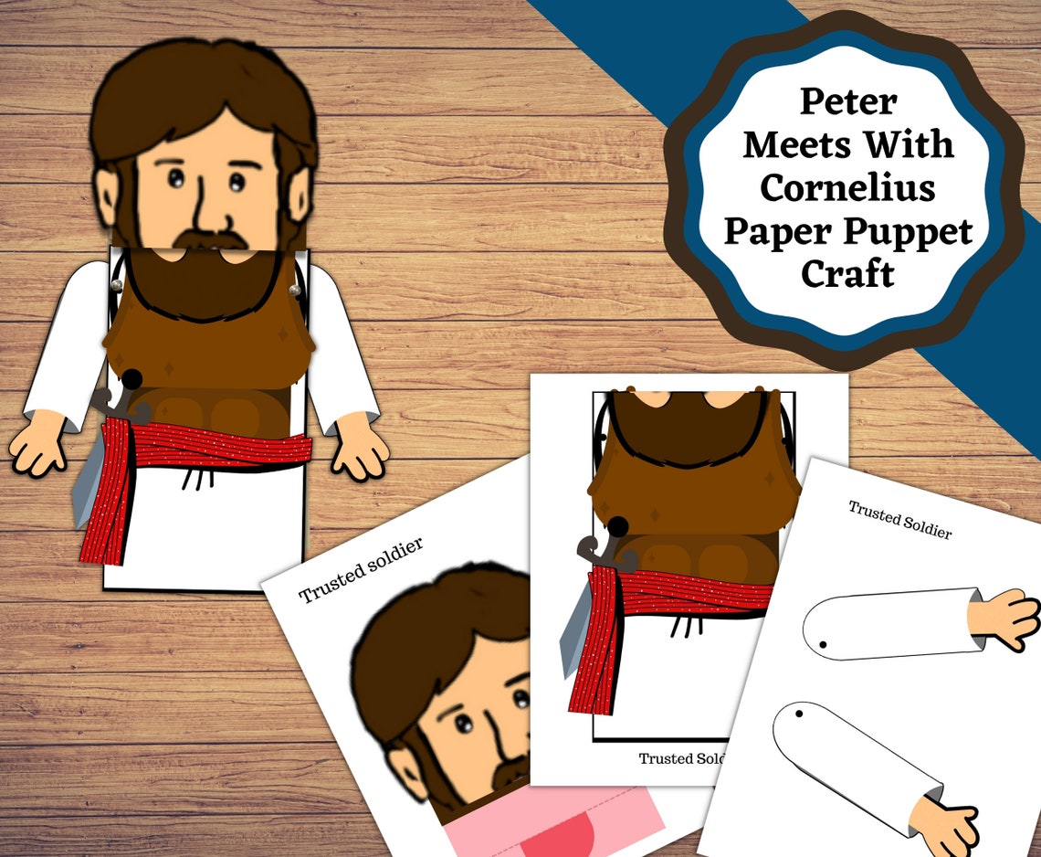 Printable Paper Puppets for the Bible Story of Peter Going to Meet ...