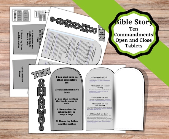 10 Commandments Tablets Kids