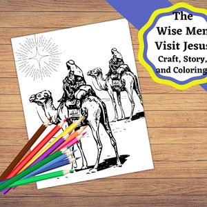 Printable Wise Men Visiting Jesus, Crafts, Story, Activity, and ...