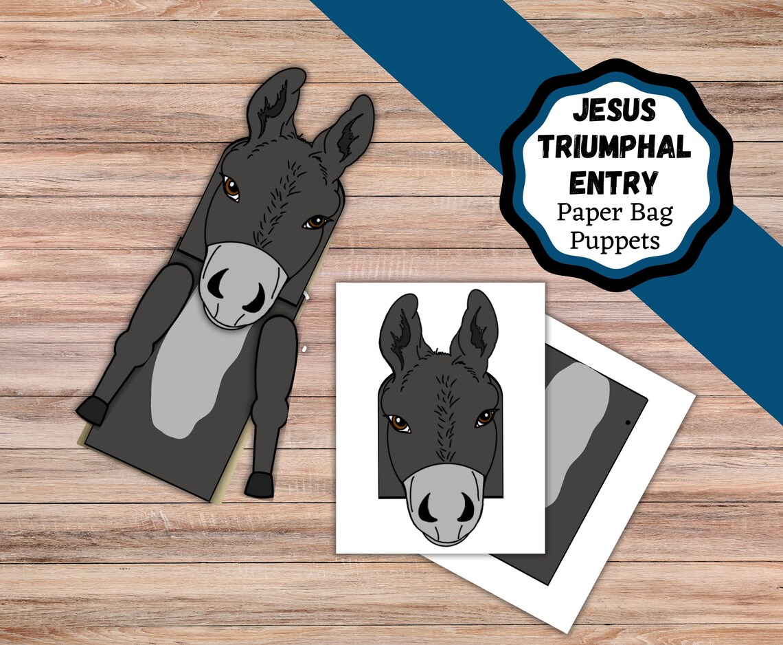 Printable Puppets for the Triumphal Entry, Paper Bag Puppet Templets ...