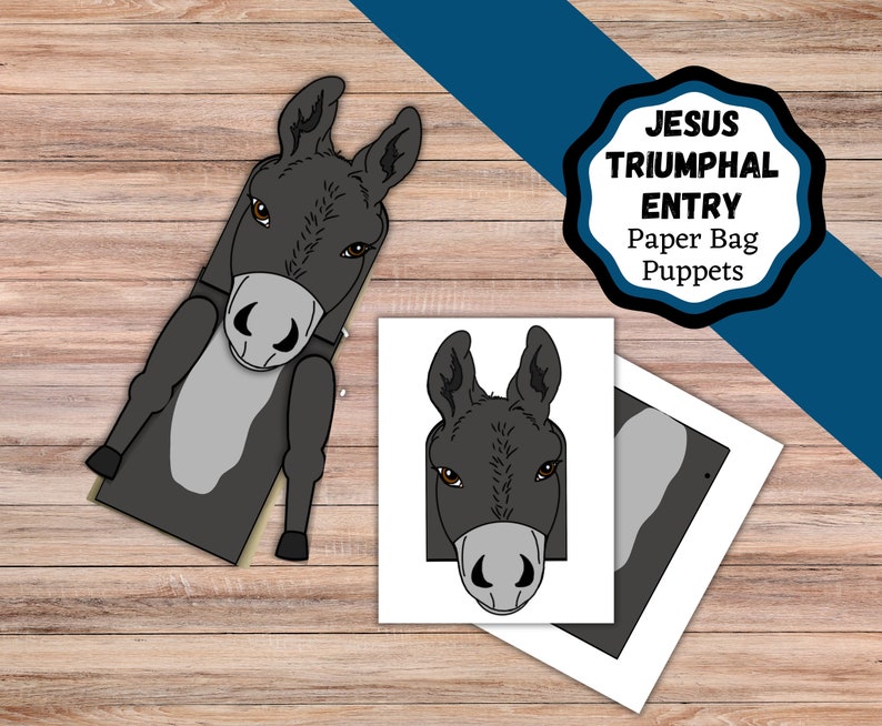 Printable Puppets for the Triumphal Entry, Paper Bag Puppet Templets ...