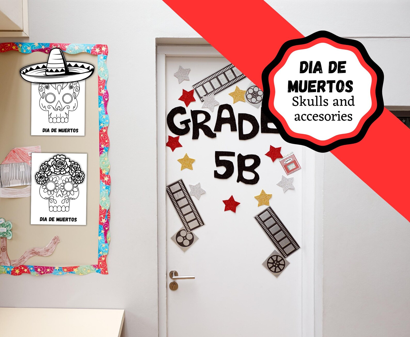 Printable Paper Skulls, Dia De Muertos Paper Skulls, Like Sugar Skulls ...