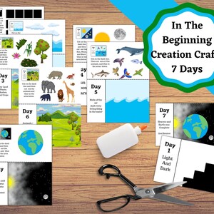 Printable Creation Crafts for Each Day. Seven Day Crafts for Teaching ...