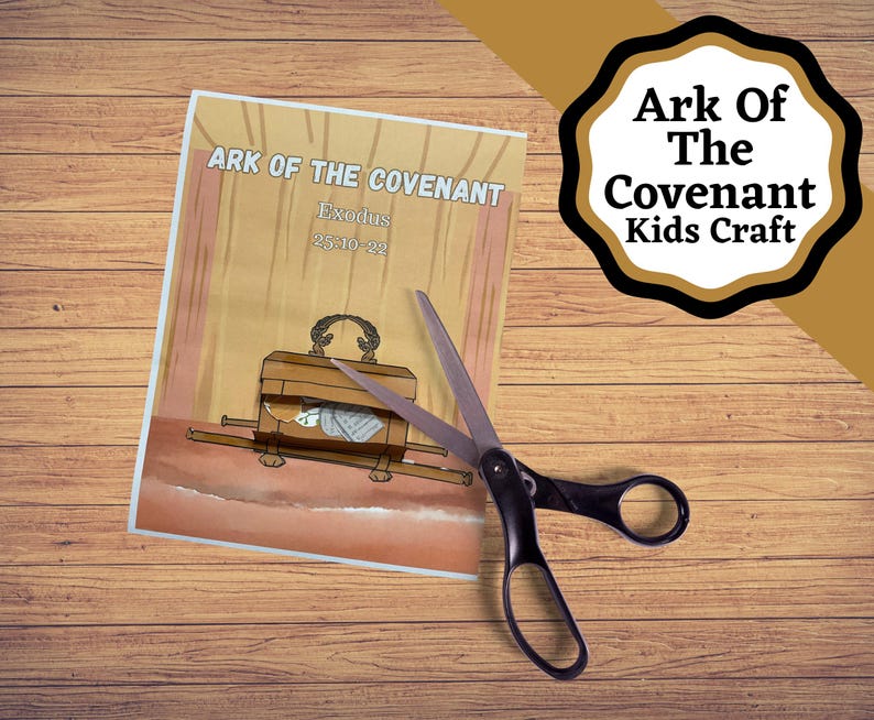 Ark of the Covenant Kids Craft and Coloring Page. Easy Kids Craft and ...
