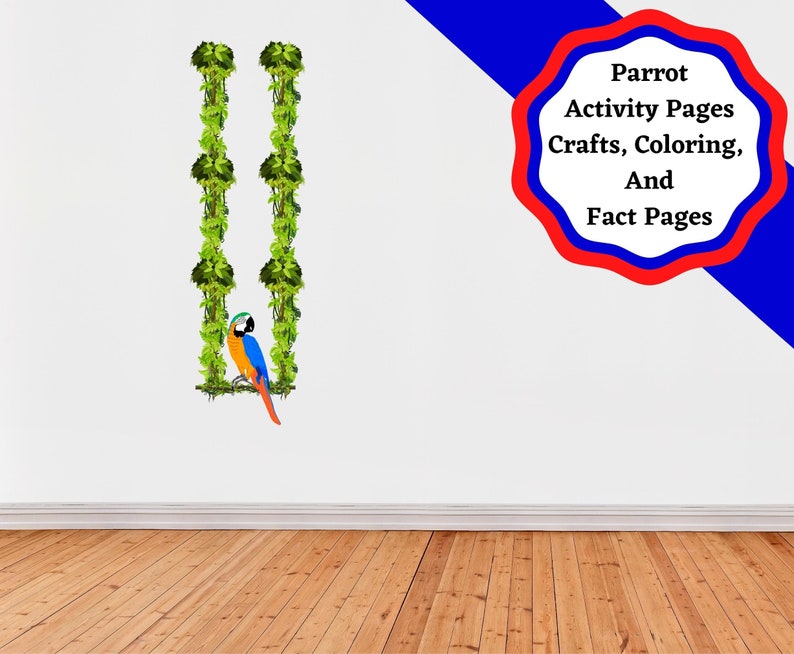 Printable Parrot Educational Crafts and Activity Pages. Parrot Decor ...
