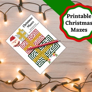 Christmas Themed Mazes, Printable Holiday Mazes to Play and Enjoy ...