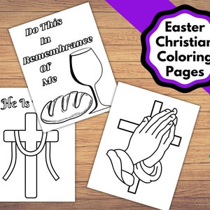 Printable Easter Coloring Sheets, Christian Coloring Pages, Church ...
