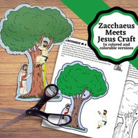 Jesus and Zacchaeus the Tax Collector Craft, Jesus Comes to Zacchaeus ...