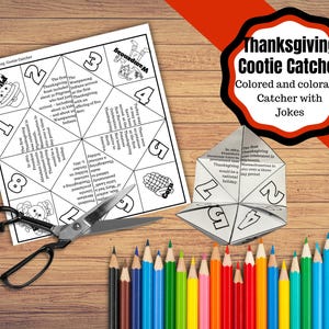 Thanksgiving Cootie Catcher, Fun Fall Craft With Thanksgiving Facts ...