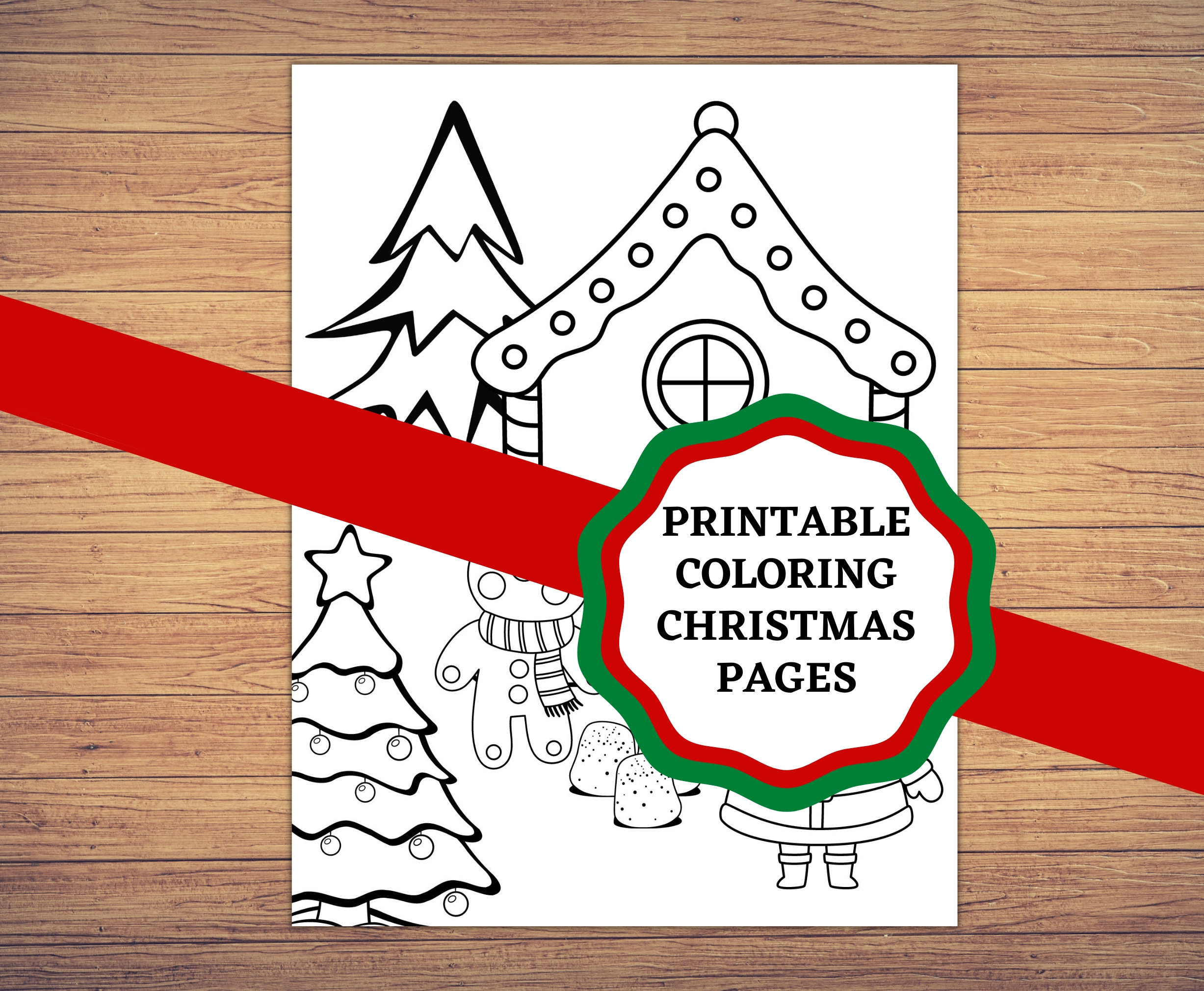 Printable Christmas I-spy With Coloring Pages, Kids Games, Christmas ...