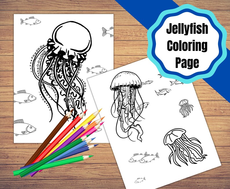Printable Jellyfish Kids Craft. Three Colored Jellyfish to Cut Out and ...