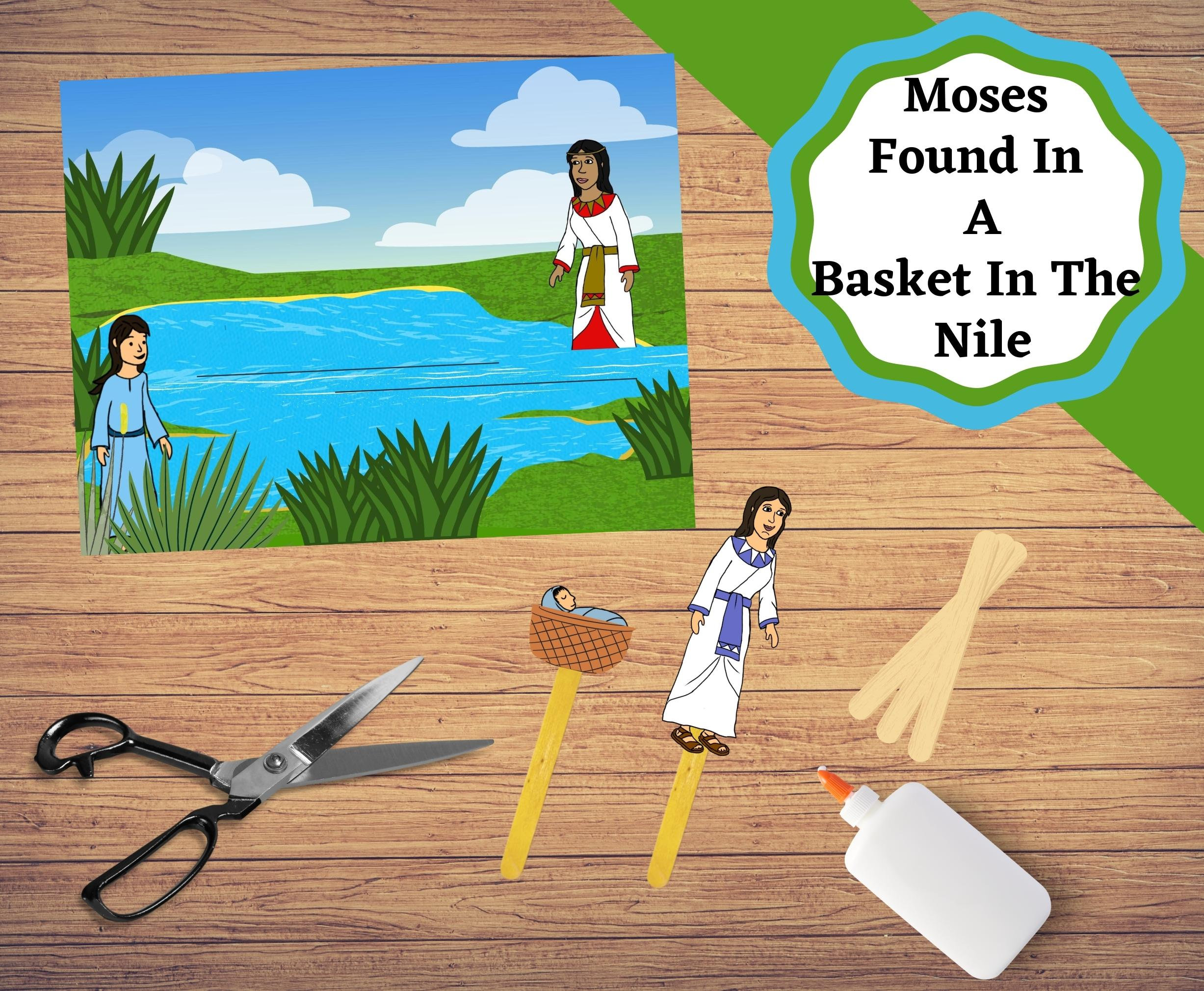 Moses In Basket In Nile