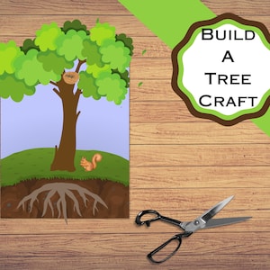 Printable Build a Tree Pages. Learn the Parts to a Tree as You Put One ...