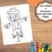 Scarecrow Activity Sheets Printable Scarecrow Craft and Coloring Page ...