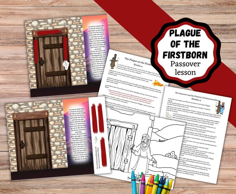 Passover, Plague of the First Born, Church Craft. Kids Craft Moses and ...