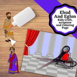 Printable Bible Lesson of Ehud and Eglon, God Frees Israel Through Ehud ...