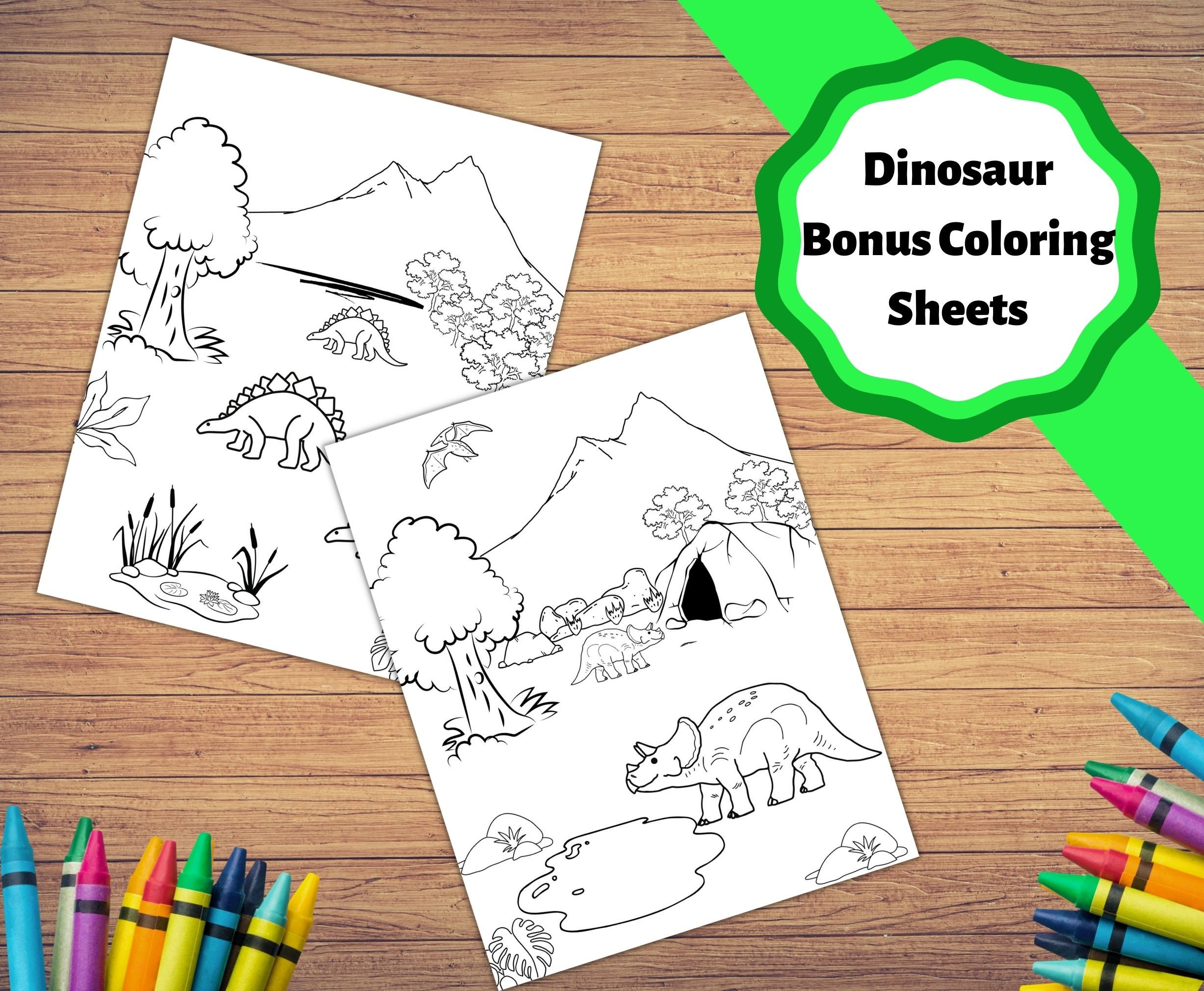 Dinosaur Themed Children's Printable Letter Writing Practice Worksheets ...