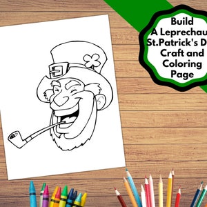 Build A Leprechaun, Printable St. Patrick's Day Craft. Leprechaun Kids ...