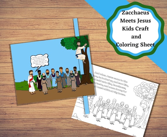 Zacchaeus Coloring Page Printable