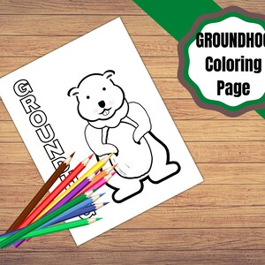 Printable Build a Groundhog Craft, Groundhogs Day Kids Craft, Kids ...