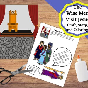 Printable Wise Men Visiting Jesus, Crafts, Story, Activity, and ...