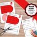 Printable Woven Heart Craft. Woven Heart Kids Craft, Valentine Craft ...