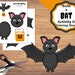 Printable Bat, Create a Bat Cut and Paste Craft With Coloring Sheet. - Etsy