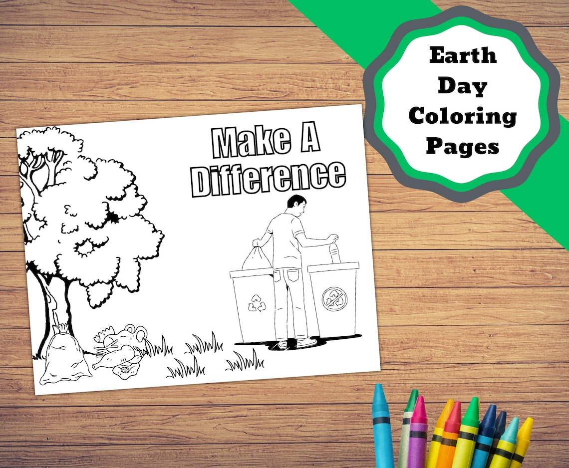 Printable Earth Day Coloring Pages. Earth Day Coloring Pages, Recycling ...