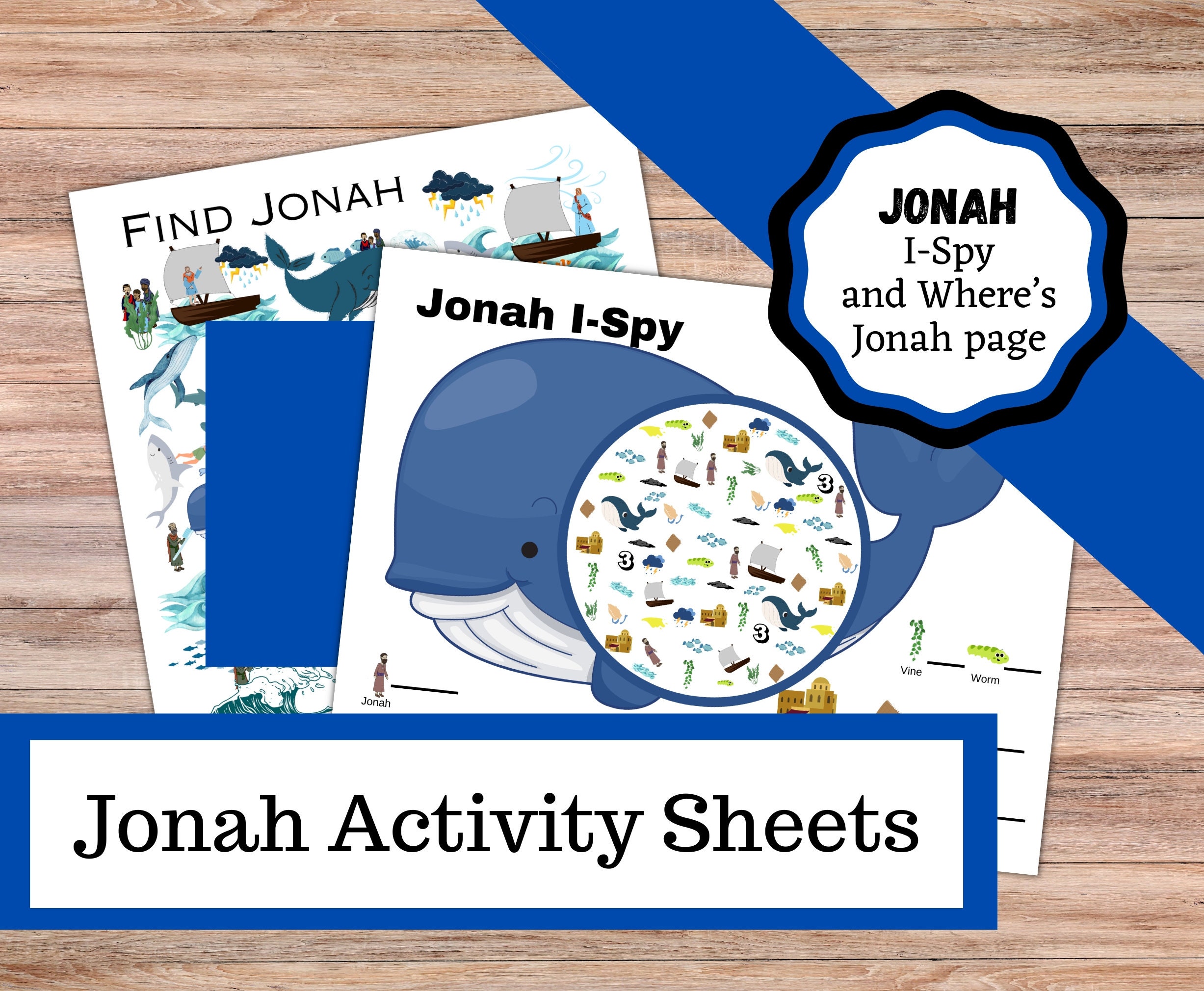 Printable Activity Pages About Jonah, Jonah Search and Find, Jonah I ...