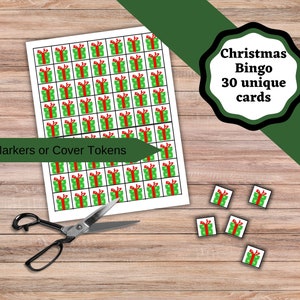 Printable Christmas Bingo Cards, Fun Christmas Bingo Game. Christmas ...