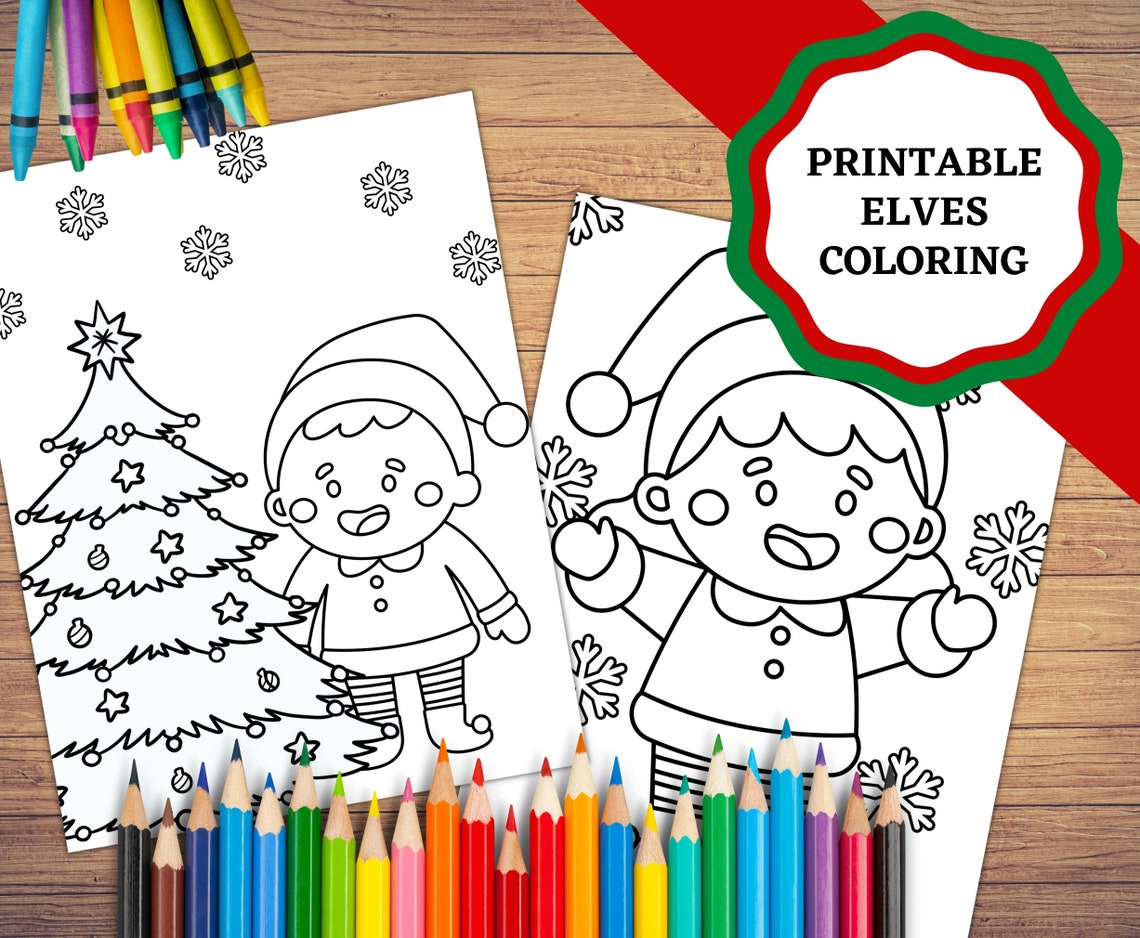 Build an Elf, Printable Christmas Elves Craft. Christmas Elves With ...