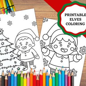 Build an Elf, Printable Christmas Elves Craft. Christmas Elves With ...